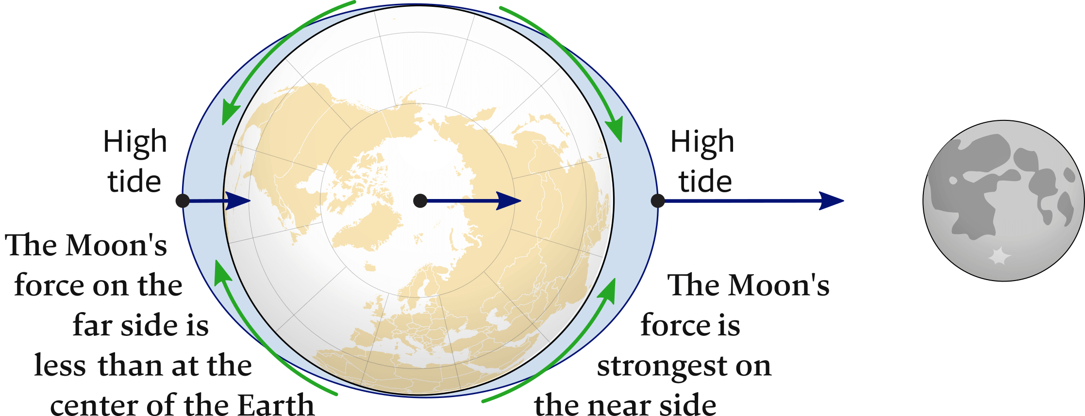 The astronomical origin of tides for sailors.