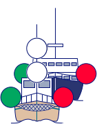 Lights and shapes for marine navigation.